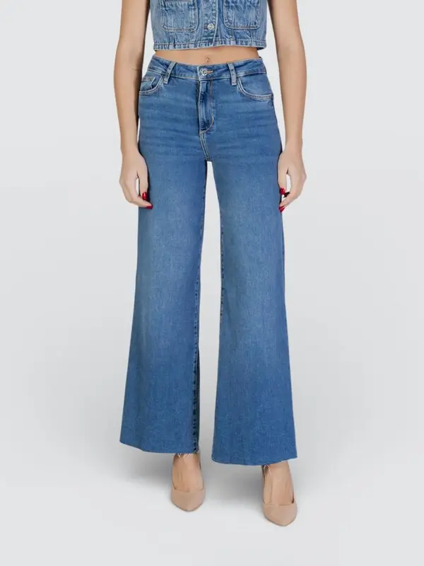 Liu Jo Flared Stretch Denim Jeans - Blue