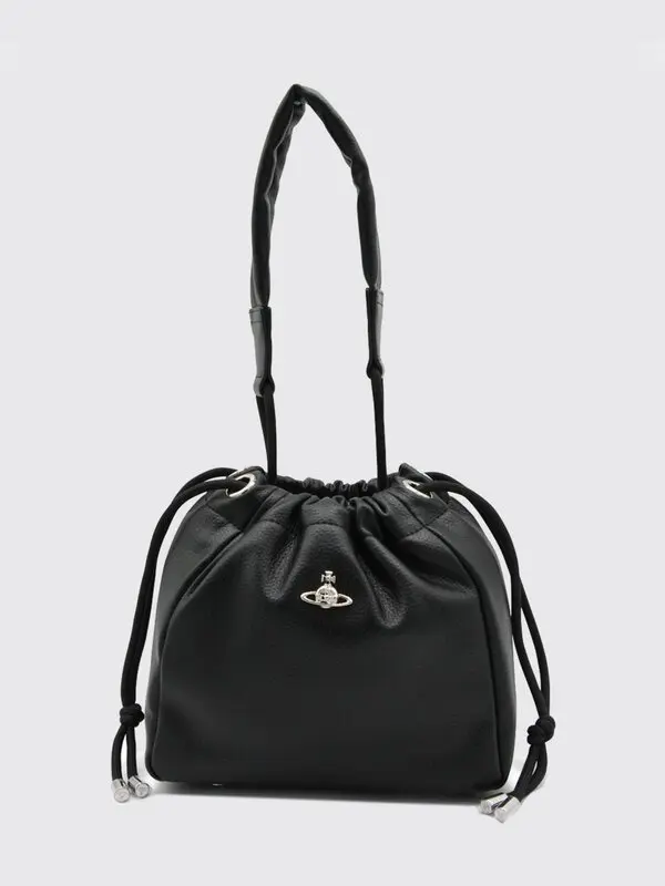 VIVIENNE WESTWOOD Hilary Grained Faux Leather Bucket Bag