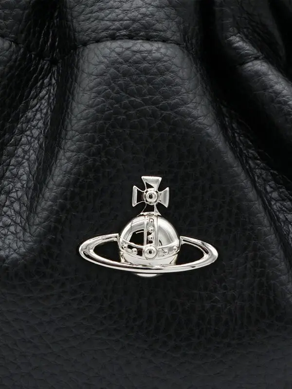 VIVIENNE WESTWOOD Hilary Grained Faux Leather Bucket Bag