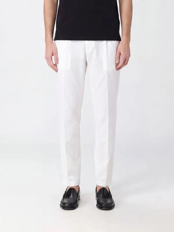 Herno Gabardine Chino Trousers - White