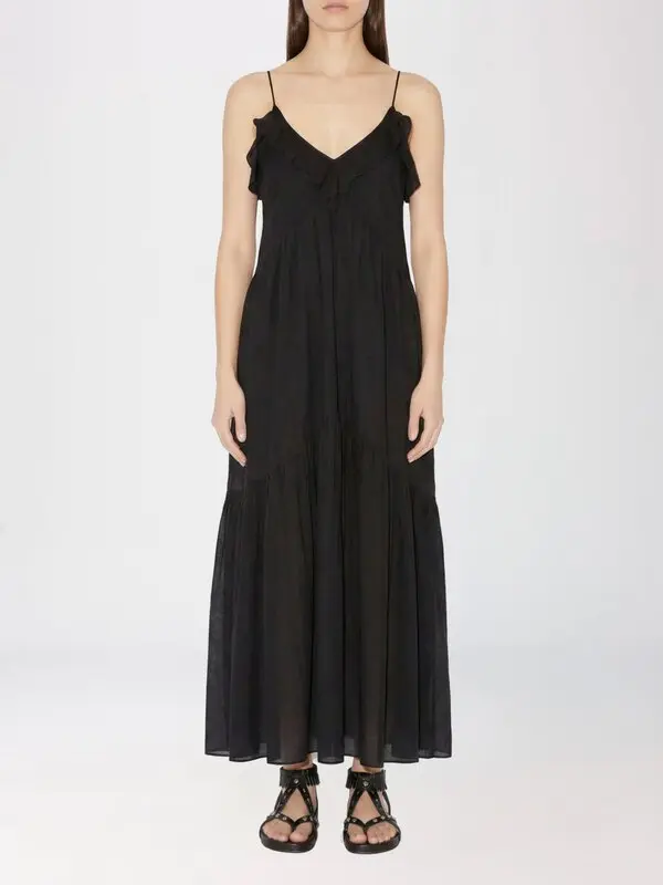 Isabel Marant Étoile Cotton Blend Maxi Dress - Black