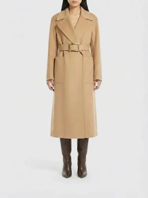 Sportmax Belted Coat - Camel