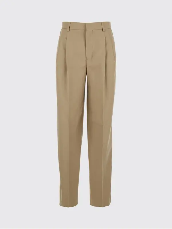 AMI Paris Tailored Wide Leg Pants - Beige