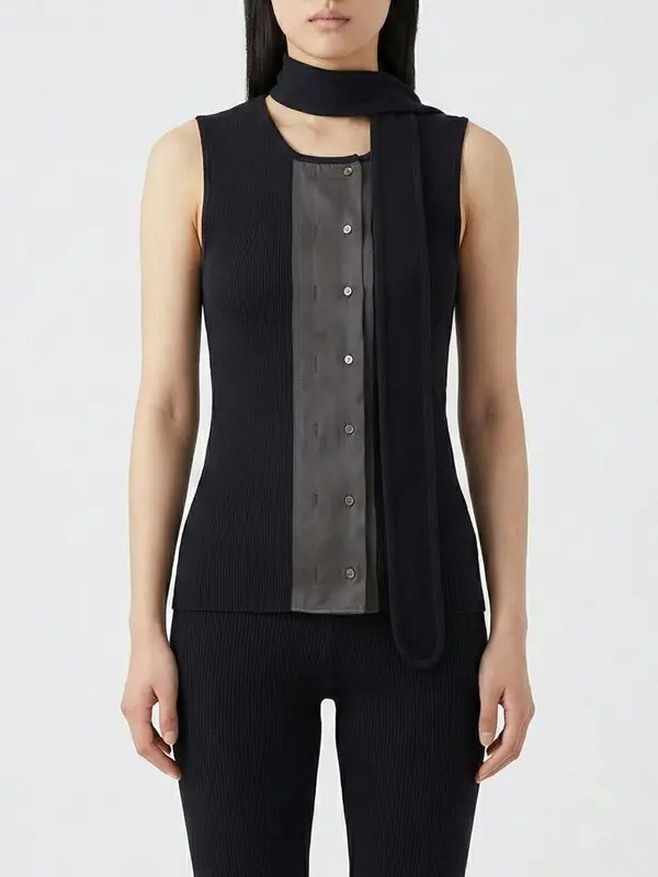 LEMAIRE Sleeveless Top - Black