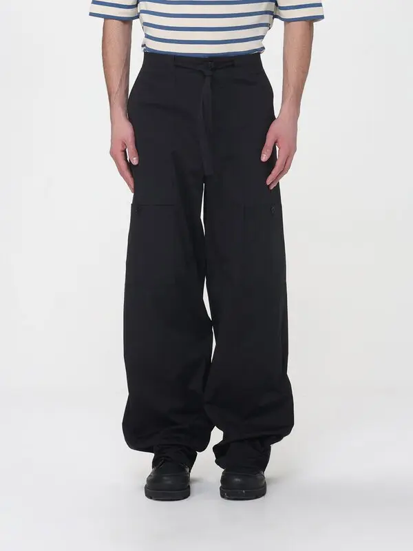 JIL SANDER Cotton Cargo Trousers - Black