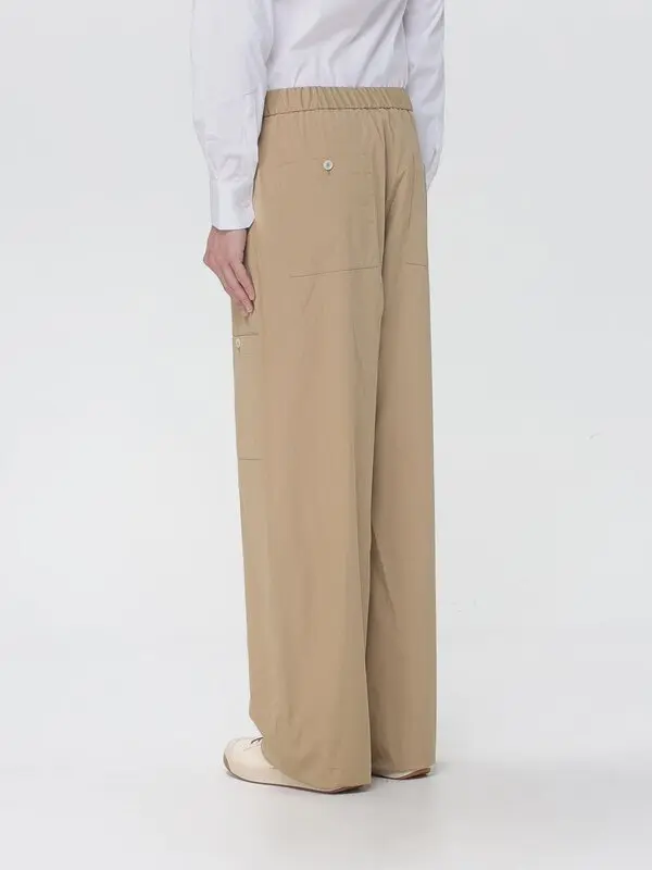 JIL SANDER Cotton Cargo Trousers - Sand