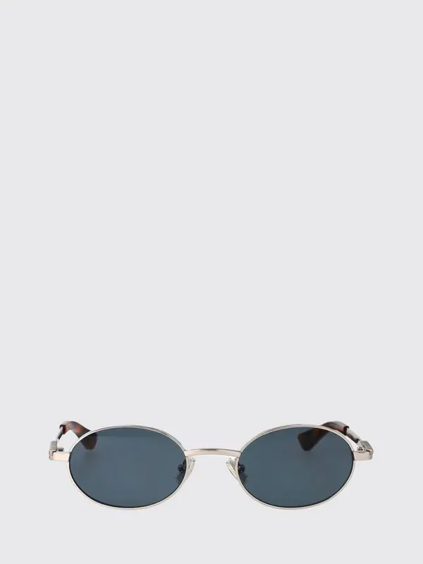 Bottega Veneta Oval Frame Sunglasses - Silver