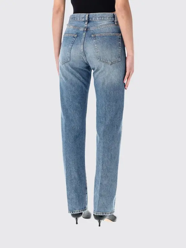 FRAME Straight Cotton Jeans - Denim