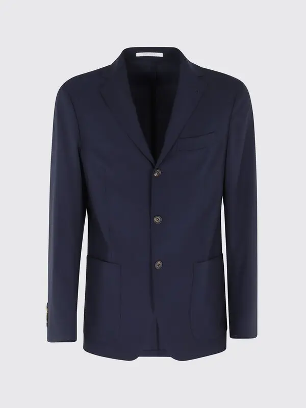 Eleventy Single Breasted Jacket - Blue