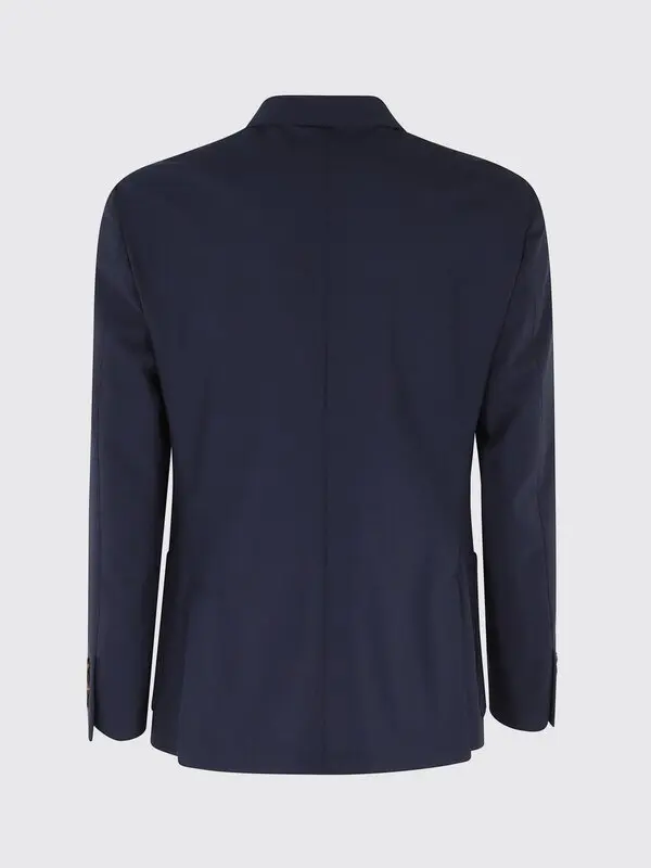 Eleventy Single Breasted Jacket - Blue