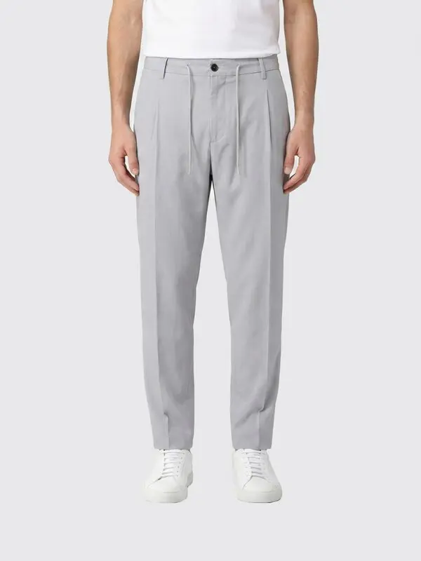 Eleventy Tailored Drawstring Trousers - White 1