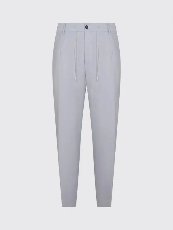 Eleventy Trousers With Drawstring Waist - White 1