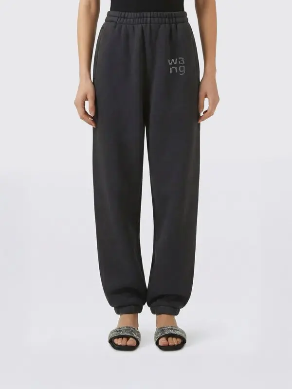 Alexander Wang Jogger Pants With Logo Detail - Black