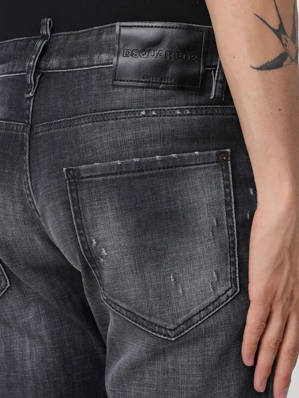 Dsquared2 Wash Distressed Jeans - Black