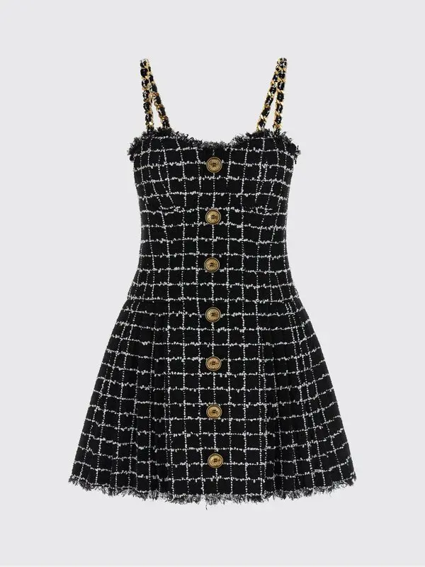 Balmain Mini Dress - Black