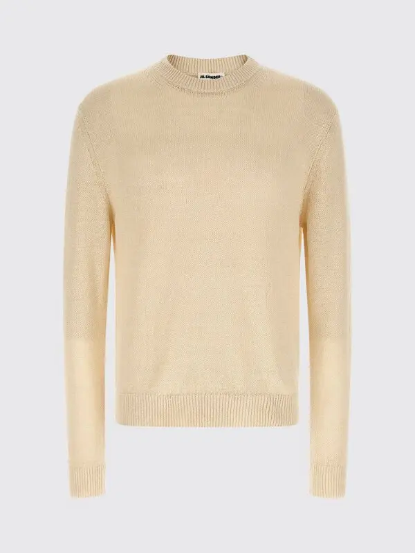JIL SANDER Crew Neck Pullover - Beige
