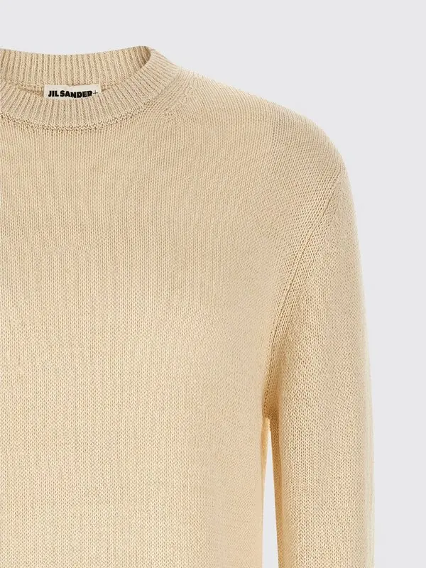 JIL SANDER Crew Neck Pullover - Beige