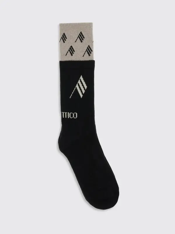 Attico Ribbed Socks - Black