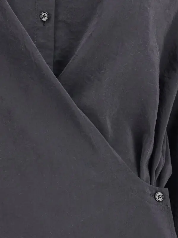 LEMAIRE Wrap Shirt - Black