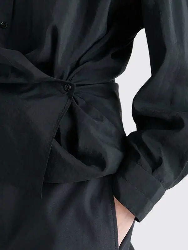 LEMAIRE Silk Shirt - Black
