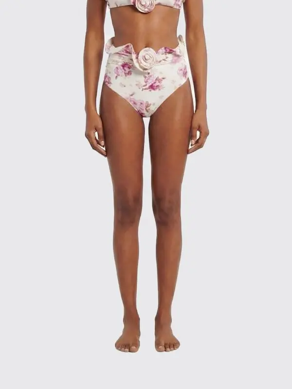 Magda Butrym Floral Print Polyester Bikini Bottoms - Multicolor