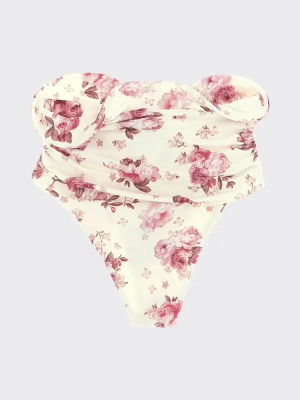 Magda Butrym Floral Print Polyester Bikini Bottoms - Multicolor