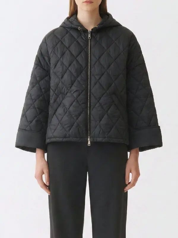 Fabiana Filippi Quilted Hooded Puffer Jacket - Blue