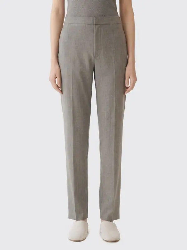 Fabiana Filippi Slim Fit Stretch Cool Wool Trousers - Grey