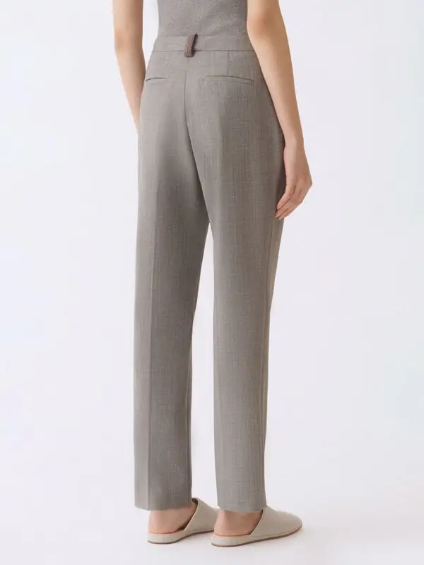 Fabiana Filippi Slim Fit Stretch Cool Wool Trousers