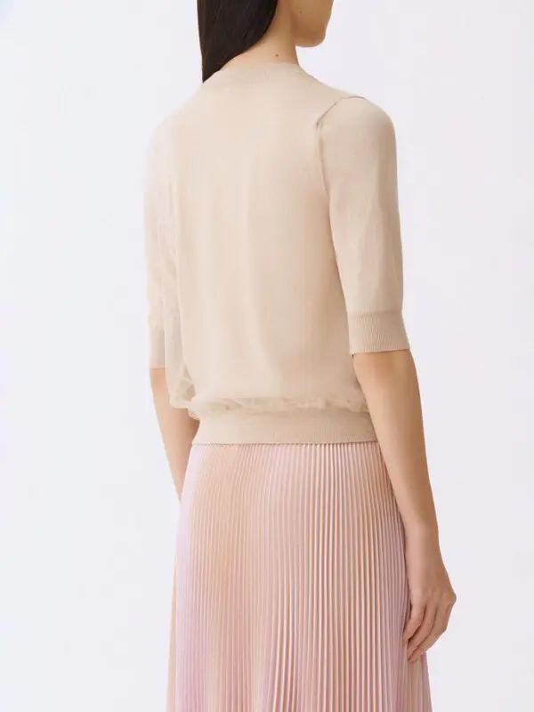 Fabiana Filippi V-neck Virgin Wool And Cotton Blend Sweater