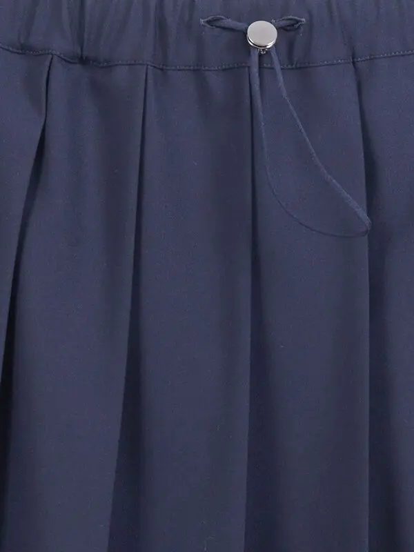 Fabiana Filippi Pleated Midi Skirt - Blue