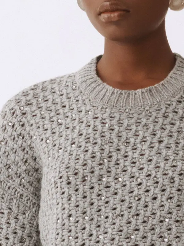 Fabiana Filippi Virgin Wool, Cashmere, And Silk Knit Top