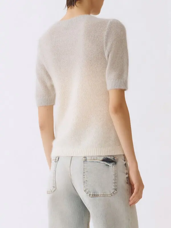 Fabiana Filippi Wool And Cashmere Crew Neck Knit Top