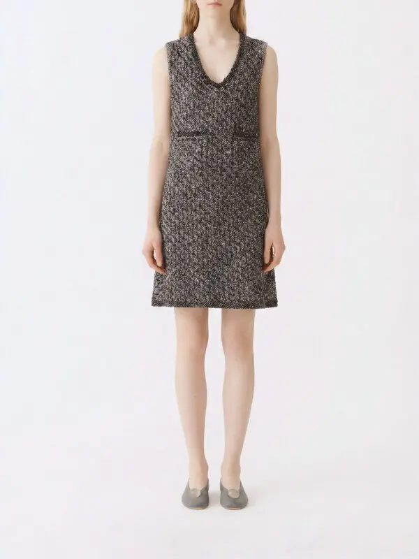 Fabiana Filippi Sleeveless V-neck Dress - Blue