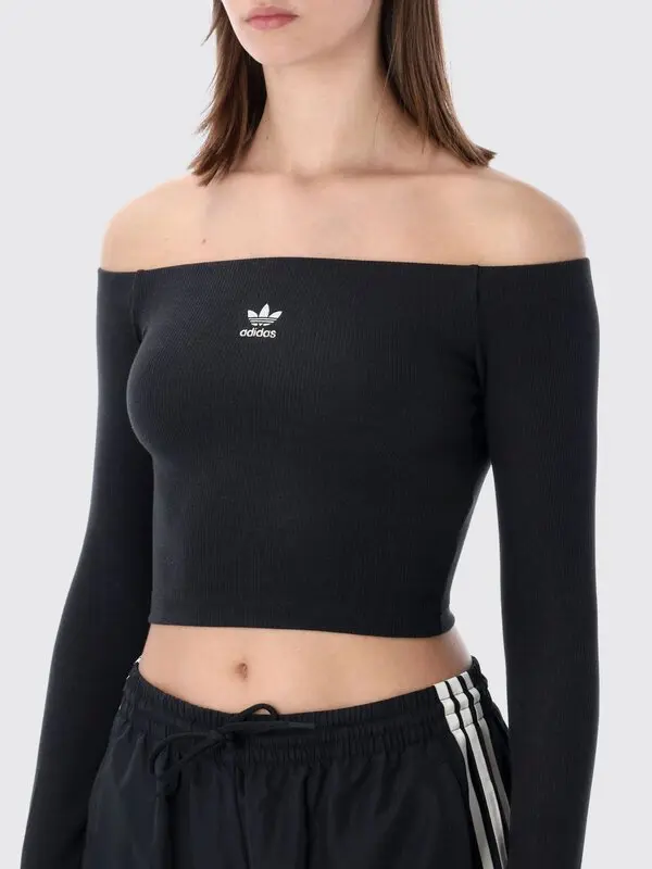 ADIDAS ORIGINALS Off-the-shoulder Cropped Top