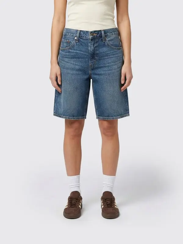LEVI'S Cotton High-waisted Shorts - Blue