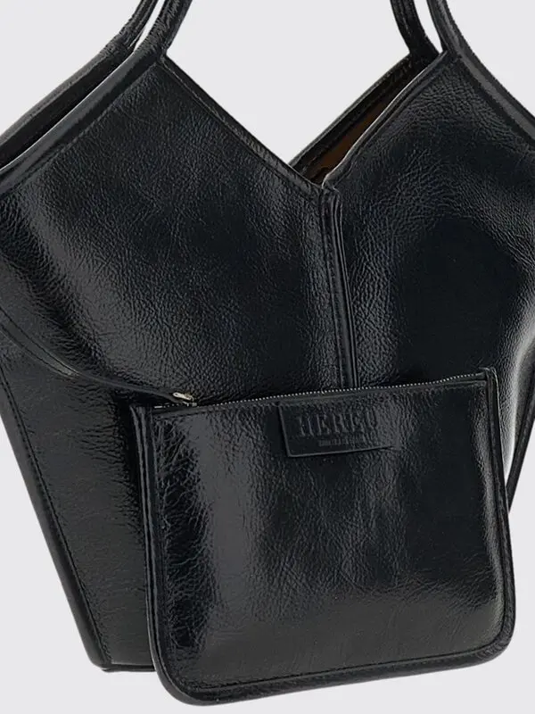 Hereu Top Handle Shoulder Bag - Black