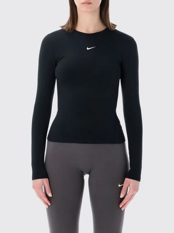 Nike Long Sleeve Fitted Technical Fabric Top - Black