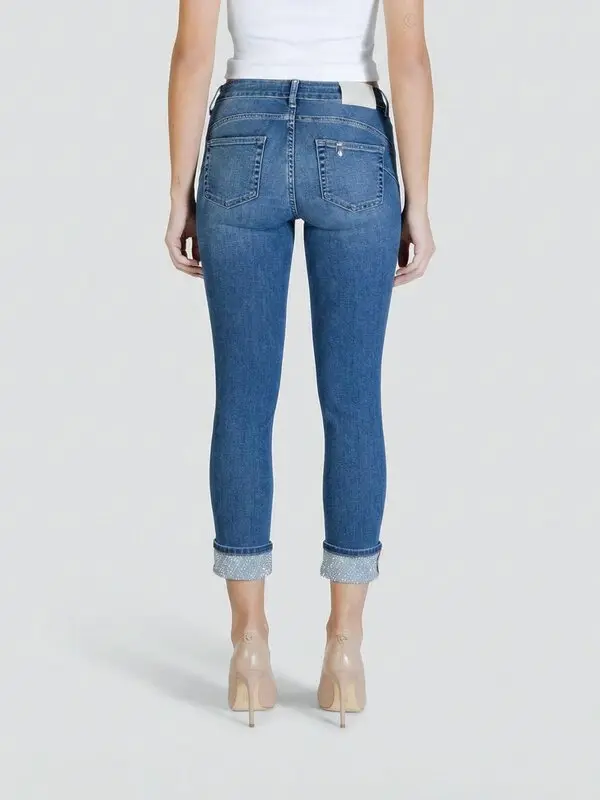 Liu Jo Cropped Fit Stretch Jeans