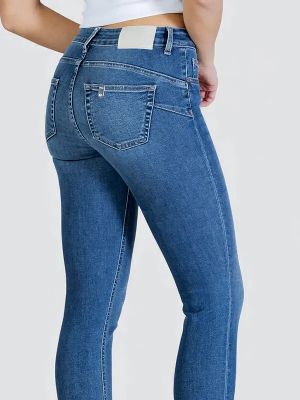 Liu Jo Cropped Fit Stretch Jeans