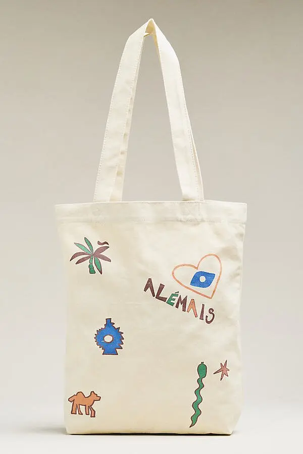 ALEMAIS Maroc Library Tote - Ivory