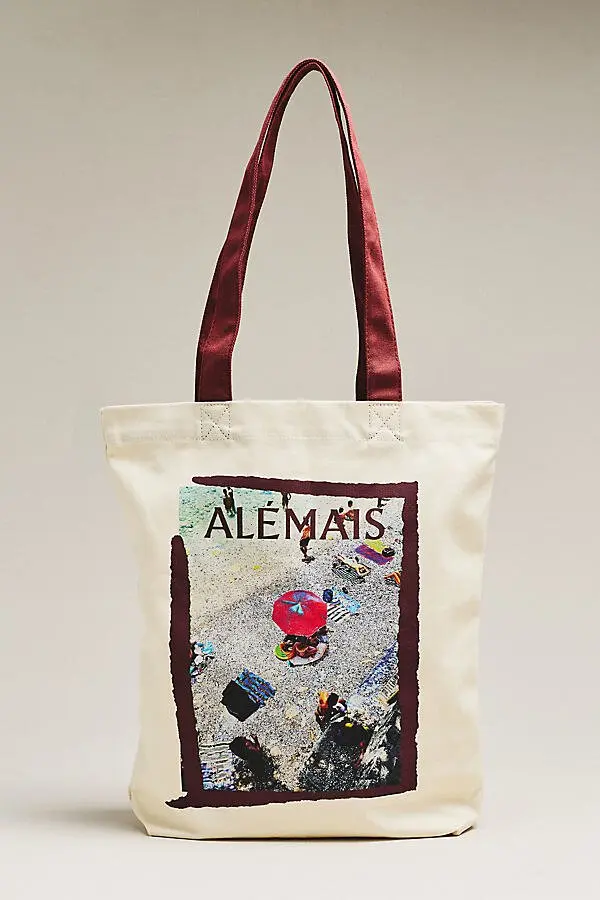 ALEMAIS Maroc Library Tote - Multi Ivory