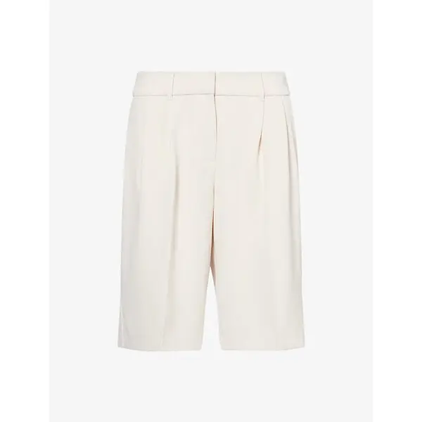 Stylein Pressed-pleat Crepe Shorts