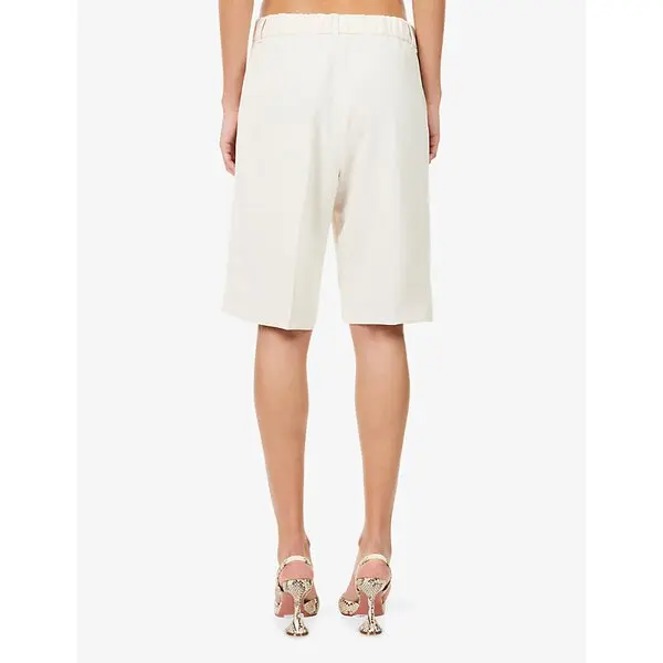 Stylein Pressed-pleat Crepe Shorts