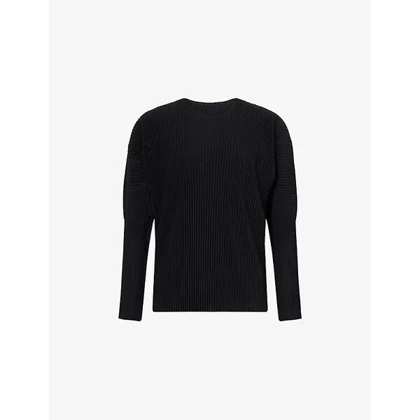 Issey Miyake Basics Long-sleeves Knitted Top