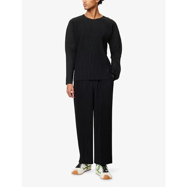 Issey Miyake Basics Long-sleeves Knitted Top