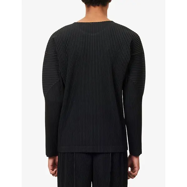 Issey Miyake Basics Long-sleeves Knitted Top