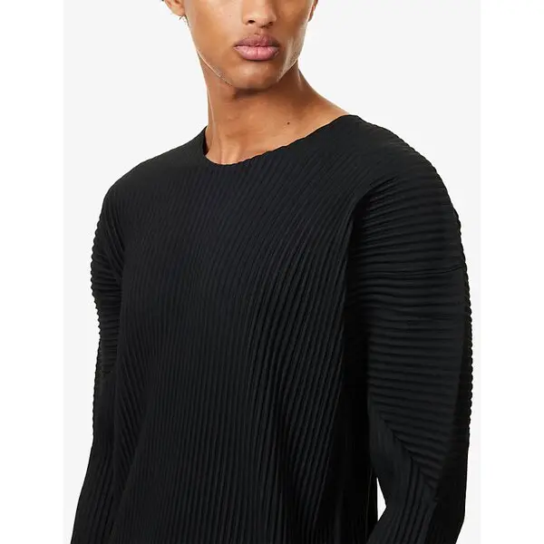 Issey Miyake Basics Long-sleeves Knitted Top