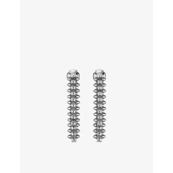 CARTIER Clash De 18ct White-gold Pendant Earrings - White Gold