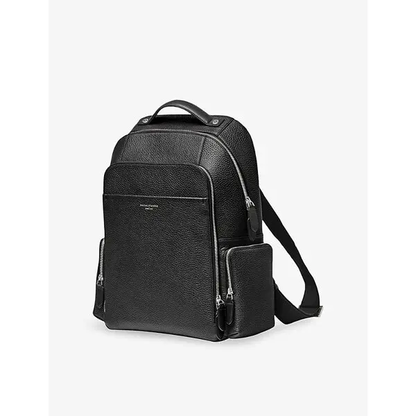 ASPINAL OF LONDON Zipped Leather Backpack